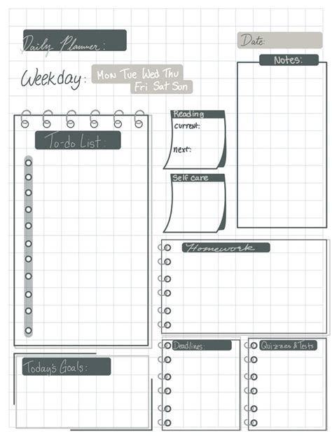 Daily Planner Notability Gallery Daily Planner Template Study Planner Weekly Planner Template