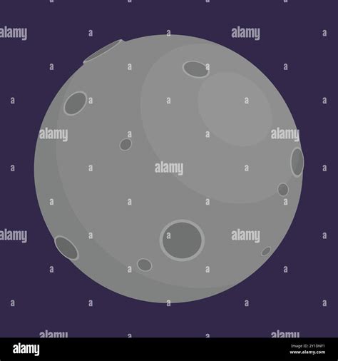 Moon Vector Icon Moon Icon Illustration Moon Vector Icon Full Moon