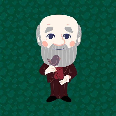 Estampa Charles Darwin Fofo