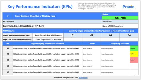 Key Performance Indicator Template 49 Koleksi Gambar