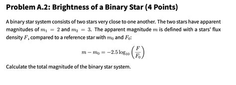 Solved A Binary Star System Consists Of Two Stars Very Close Chegg