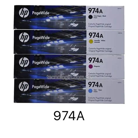 Tinta Hp L0r96al 974a Negro Pagewide 352 377 452 477 552 577