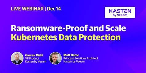 Ionut Vitec On Linkedin Webinar Ransomware Proofing Strategies For Scaling Kubernetes Data…
