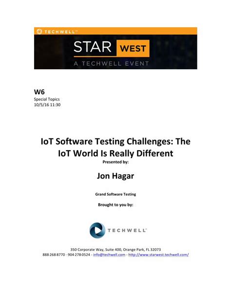Pdf Iot Software Testing Challenges The Iot World Is Really Different Dokumen Tips