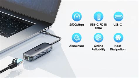 Usb C To 2 5gbps Ethernet Adapter
