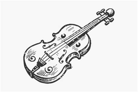 Violin With Melody Symbols Logo Or Icon Graphic By Stockmarket