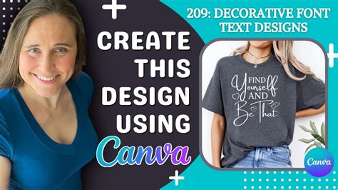 Canva Design Tutorial For Print On Demand Decorative Font Text Designs