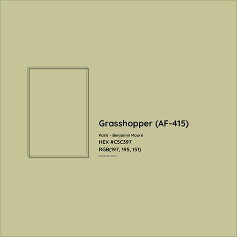 Benjamin Moore Grasshopper Af 415 Paint Color Codes Similar Paints