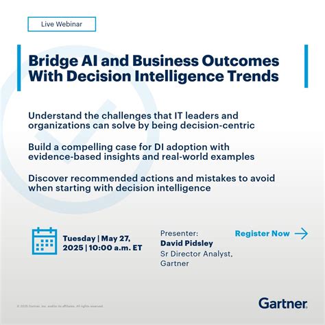 Transform Data Into Impactful Decisions With Decision Intelligence Gartner For It