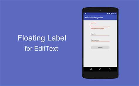 Tutorial Android Floating Label For Edittext Android Material Design