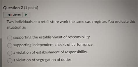 solved question 2 1 ﻿point two individuals at a retail