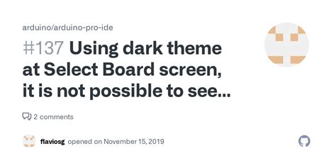 Using Dark Theme At Select Board Screen It Is Not Possible To See The