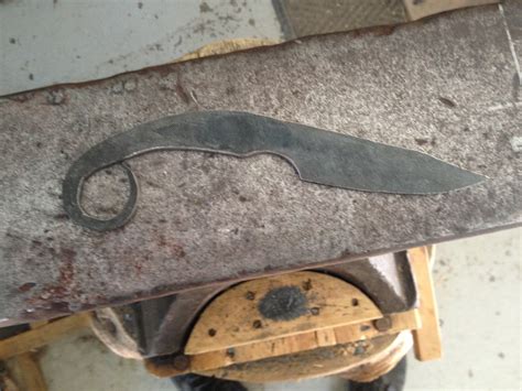My First File Knife Knife Making I Forge Iron