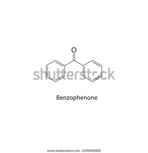 Benzophenone Skeletal Structureketone Compound Schematic Illustration