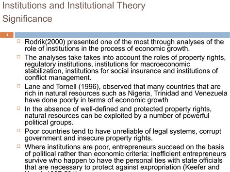 Institutions And Institutional Theory Ppt