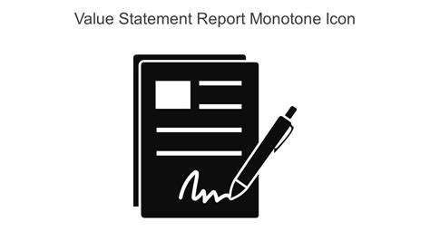 Value Statement Report Monotone Icon In Powerpoint Pptx Png And