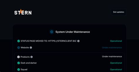 Sternclient Status