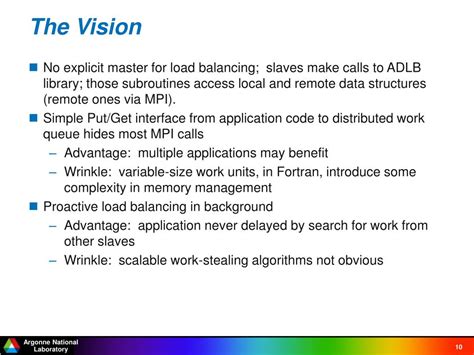 ppt the asynchronous dynamic load balancing library powerpoint