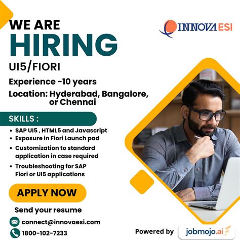 Innova Esi On Linkedin Ui5 Fiori Sapdeveloper Techjobs Hiringnow