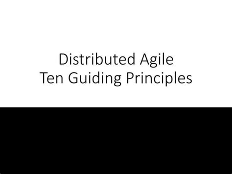 distributed agile ten guiding principles pdf
