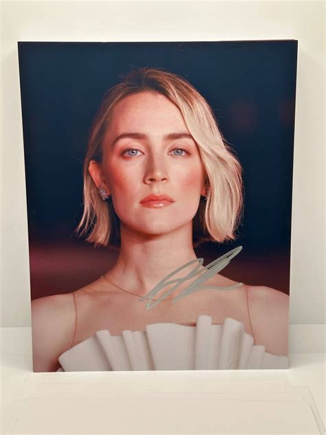 Saoirse Ronan White Dress Signed Autographed Photo Authentic 8x10 Coa Etsy