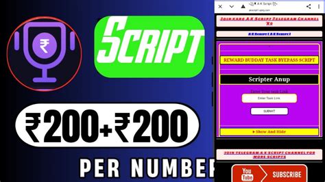 rewad buddy app task bypass script rewad buddy app unlimited coin