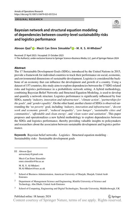 bayesian network and structural equation modeling of dependencies