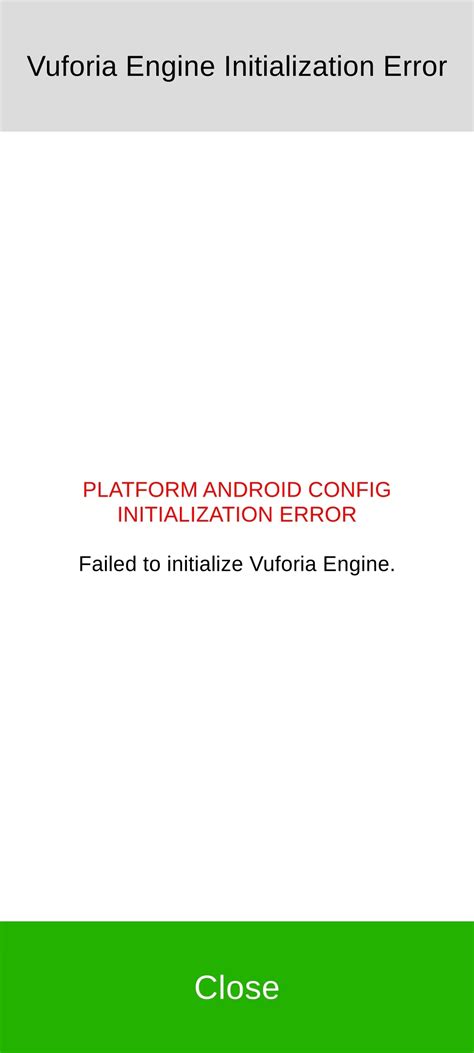Vuforia I Encountered Platform Android Configuration Error Stack