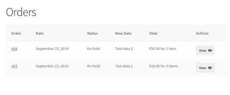 Add Custom Data As A New Column In The Woocommerce My Orders List In My