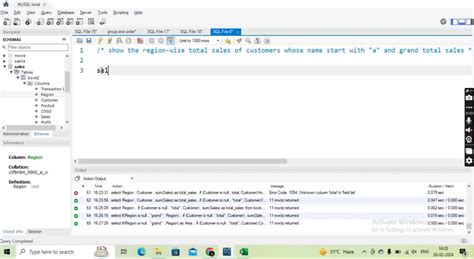 How To Create A Report Table Using Sql Saptati Bagal Posted On The