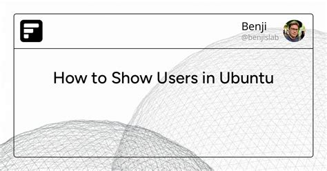 How To Show Users In Ubuntu