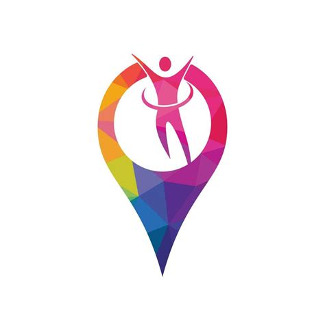 Human And Map Pointer Logo Design Human And Gps Locator Symbol Or Icon 20192145 Vector Art At