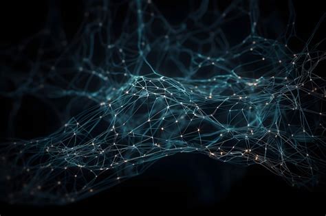 Premium Ai Image Abstract Technology Background Network Connection Structure With Dots And Lines