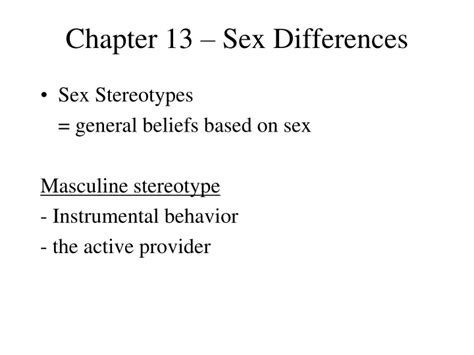 PPT Chapter Sex Differences PowerPoint Presentation Free Download ID