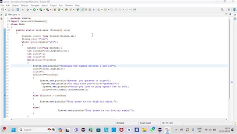 Komala M On Linkedin Task 1 Guessing The Number Using Javajava Intern Pe