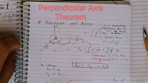 Perpendicular Axis Theorem Jee Advanced Youtube