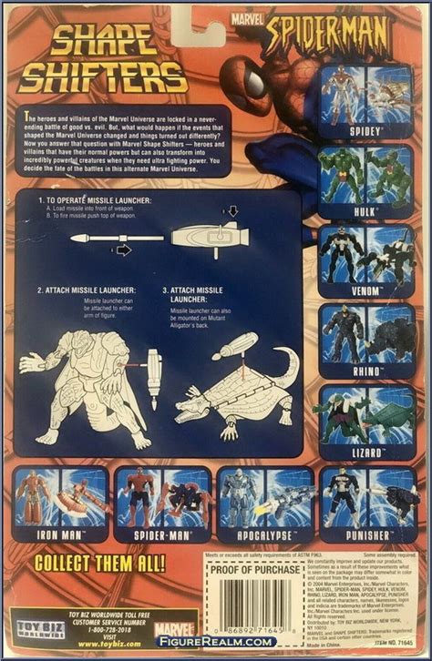 Lizard Spider Man 2000 Shape Shifters 2004 Toy Biz Action Figure