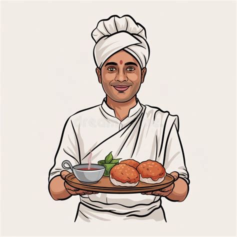 Traditional Culinary Presentation Featuring Authentic Cultural Attire