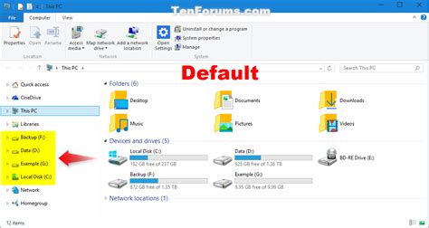 Add Or Remove Duplicate Drives In Navigation Pane In Windows 10 Page 11 Tutorials