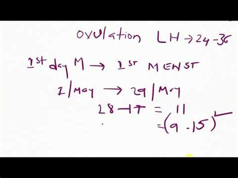 HOW TO CALCULATE OVULATION DATE SIMPLIFIED YouTube