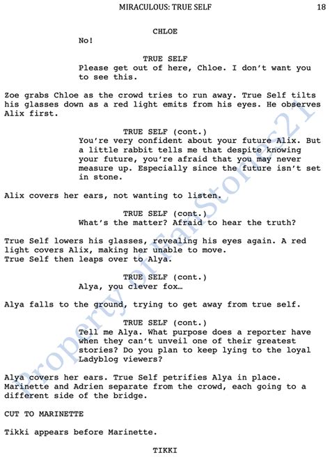 Miraculous True Self Fan Script Part 2 Fandom