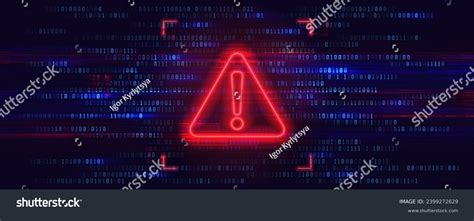 danger sign hacked system cyber attack stock vector royalty free 2399272629 shutterstock