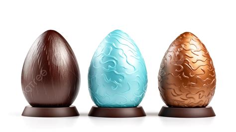 흰색 배경에 세 가지 종류의 초콜릿으로 만든 부활절 초콜릿 달걀의 3d 그림 초콜릿 달걀 초콜릿 선물 부활절 초콜릿 배경 일러스트 및 사진 무료 다운로드 Pngtree