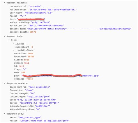 just want to upload a file using postman error content type must be