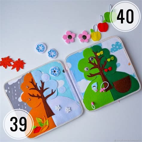 Готовые сюжеты Развивающая книга из фетра и ткани в интернет магазине на Ярмарке Мастеров