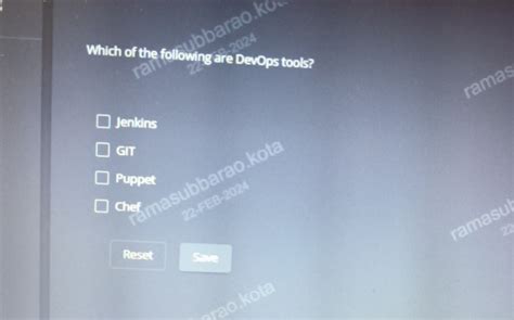 Solved Which Of The Following Are Devops