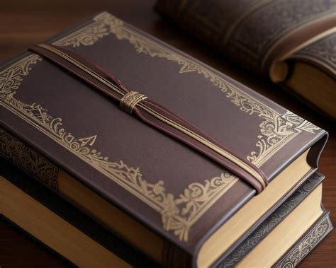 Premium Ai Image A Book With A Leather Binding That Says The Title Of Premium Ai Image A Book With A Leather Binding That Says The Title Of