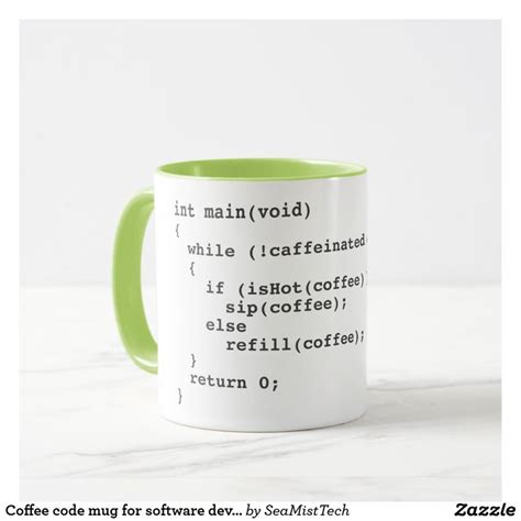 Coffee Code Mug For Software Developers Zazzle Software Development