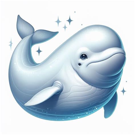 Beluga Whale Vector Cartoon Illustration Premium Ai Generated Vector