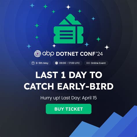 Volosoft On Linkedin Earlybird Abpdotnetconference2024 Abpio